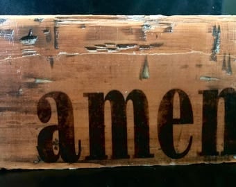 Amen sign | Etsy