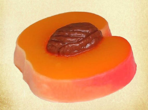 Peach Soap-Fruit Soap-Vegan Soap-Piece of Peach Soap