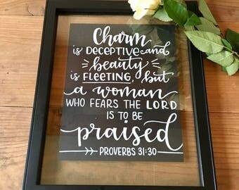 Proverbs 31 30 | Etsy