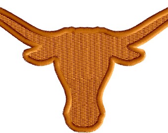 Longhorn embroidery | Etsy