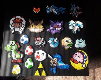 Perler bead art | Etsy
