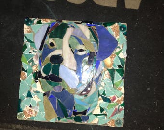 Abstract dog art | Etsy