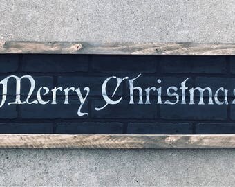 Large christmas sign | Etsy