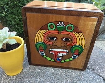 Aztec sun god | Etsy