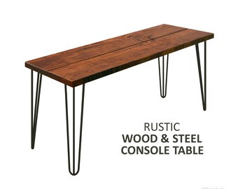 Rustic console | Etsy