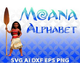 Moana font | Etsy