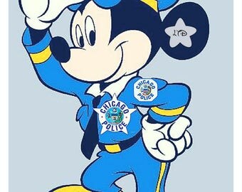 Police mickey | Etsy