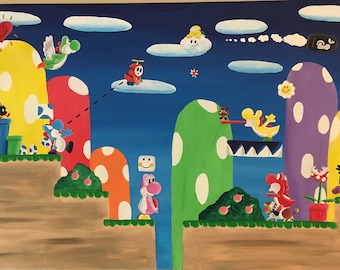 Yoshi island | Etsy