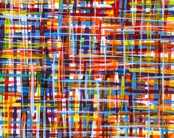 Abstract string art | Etsy