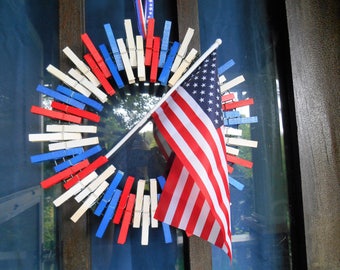 Clothespin wreath | Etsy
