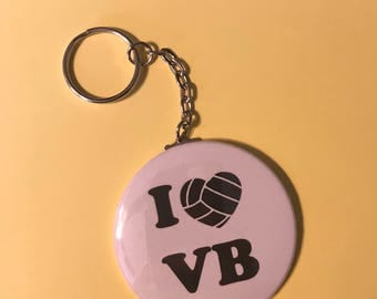 Volleyball keychain | Etsy