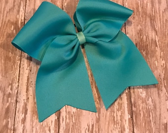 Turquoise cheer bows | Etsy