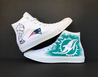 Miami dolphins shoes | Etsy
