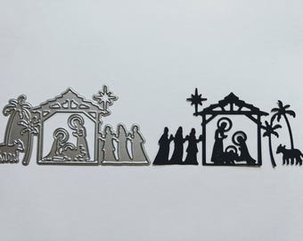 Nativity die cut | Etsy