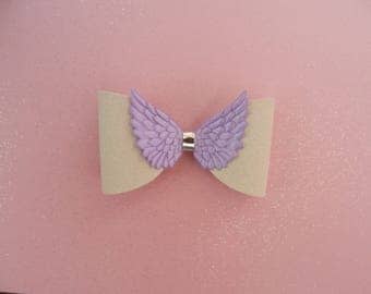 Angel wing hair clip | Etsy