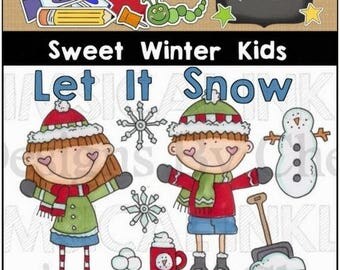 Winter clipart | Etsy