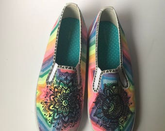 Mandala shoes | Etsy