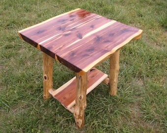 Cedar end table | Etsy