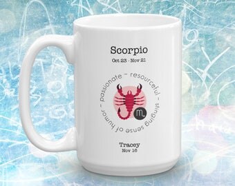 Scorpio mug | Etsy