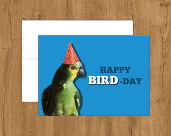 Parrot card | Etsy