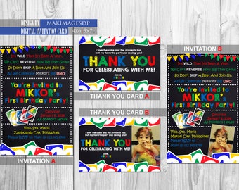 Uno invitation | Etsy