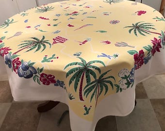 Tropical tablecloth | Etsy