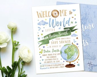 World baby shower | Etsy