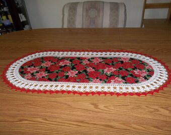 Crochet lace runner | Etsy