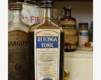 Antique tonic bottle | Etsy