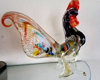Murano glass rooster | Etsy
