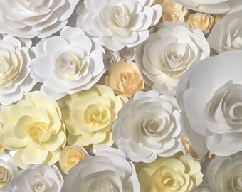 Paper flower wall | Etsy