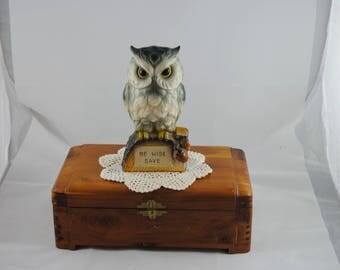 Owl coin bank | Etsy