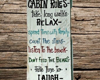Cabin signs | Etsy