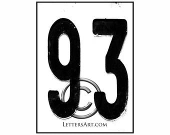 Number 93 | Etsy
