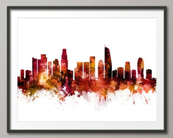 Los angeles skyline | Etsy