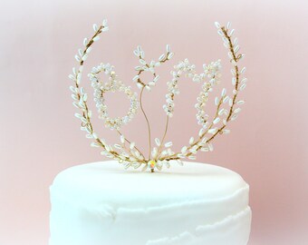 Pearl cake topper | Etsy