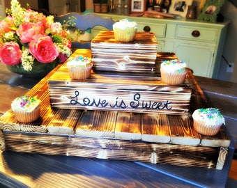 Rustic cupcake stand | Etsy