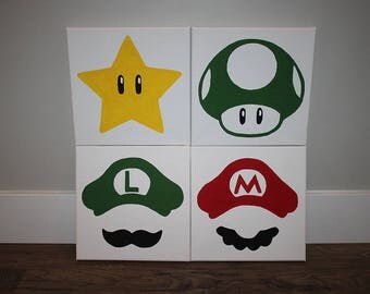 Super mario painting | Etsy
