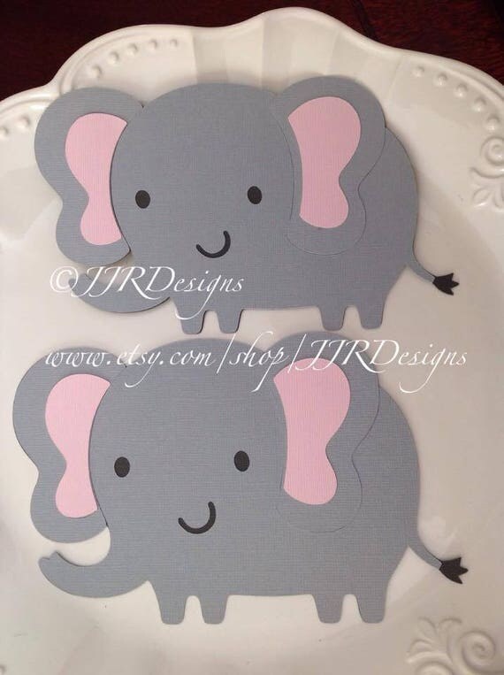 Elephant Cut Outs For A Baby Shower