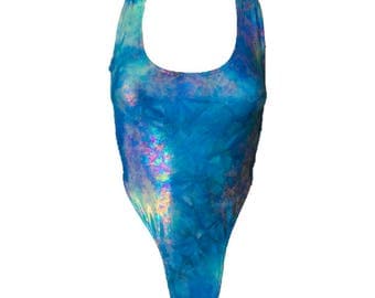 Metallic swimsuit | Etsy