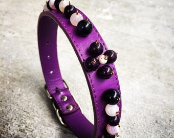 Beaded dog collar | Etsy