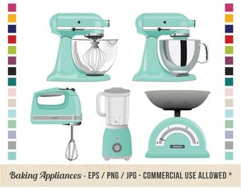Stand mixer clipart | Etsy