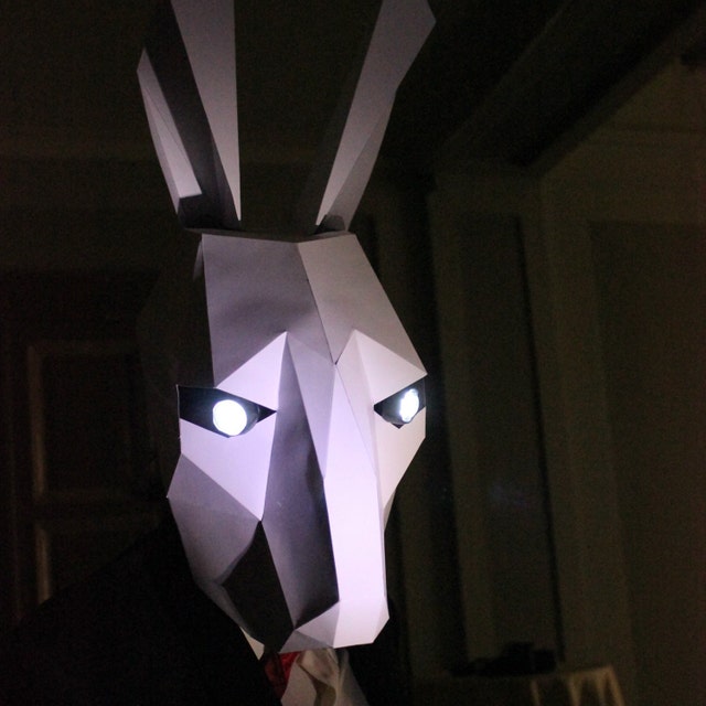 Make your own animal masks from reclaimed card by Wintercroft