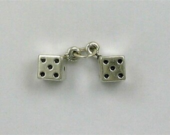Sterling silver dice | Etsy