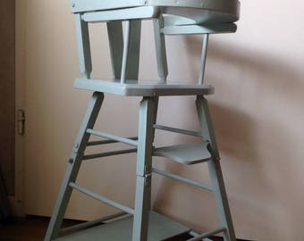 Wooden high chair | Etsy