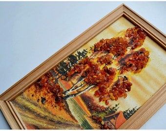 Amber painting | Etsy