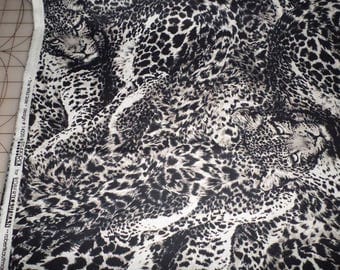 Leopard fabric | Etsy
