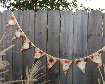 Fall bunting | Etsy