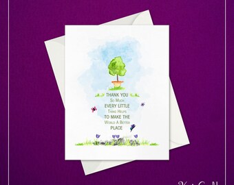 Thank You Card Thanks For That Thing