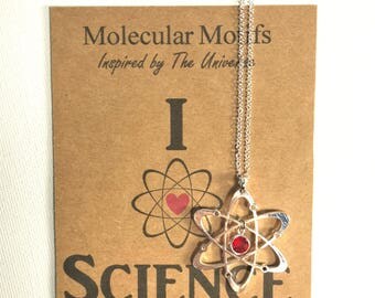 Atom necklace | Etsy